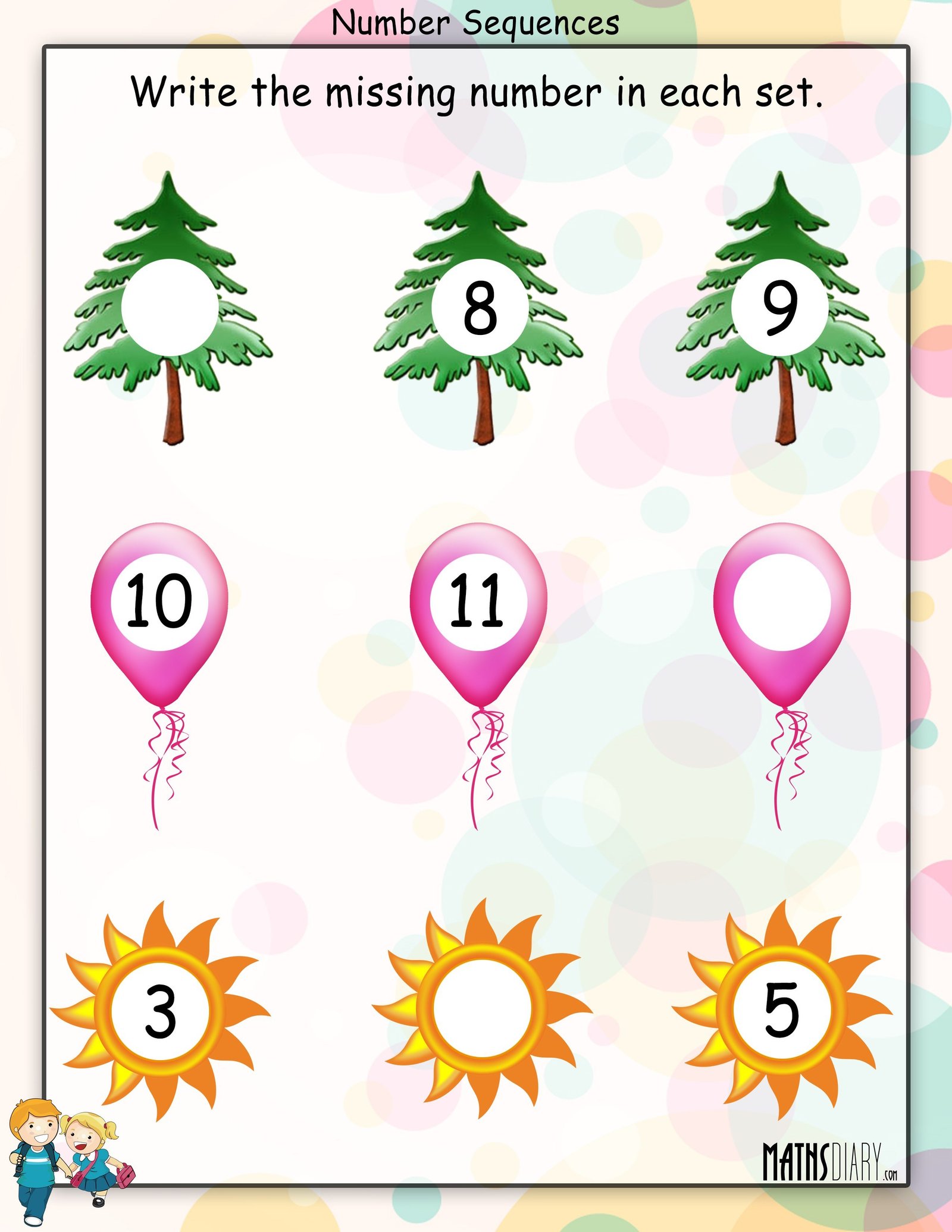 Counting LKG Math Worksheets Page 5