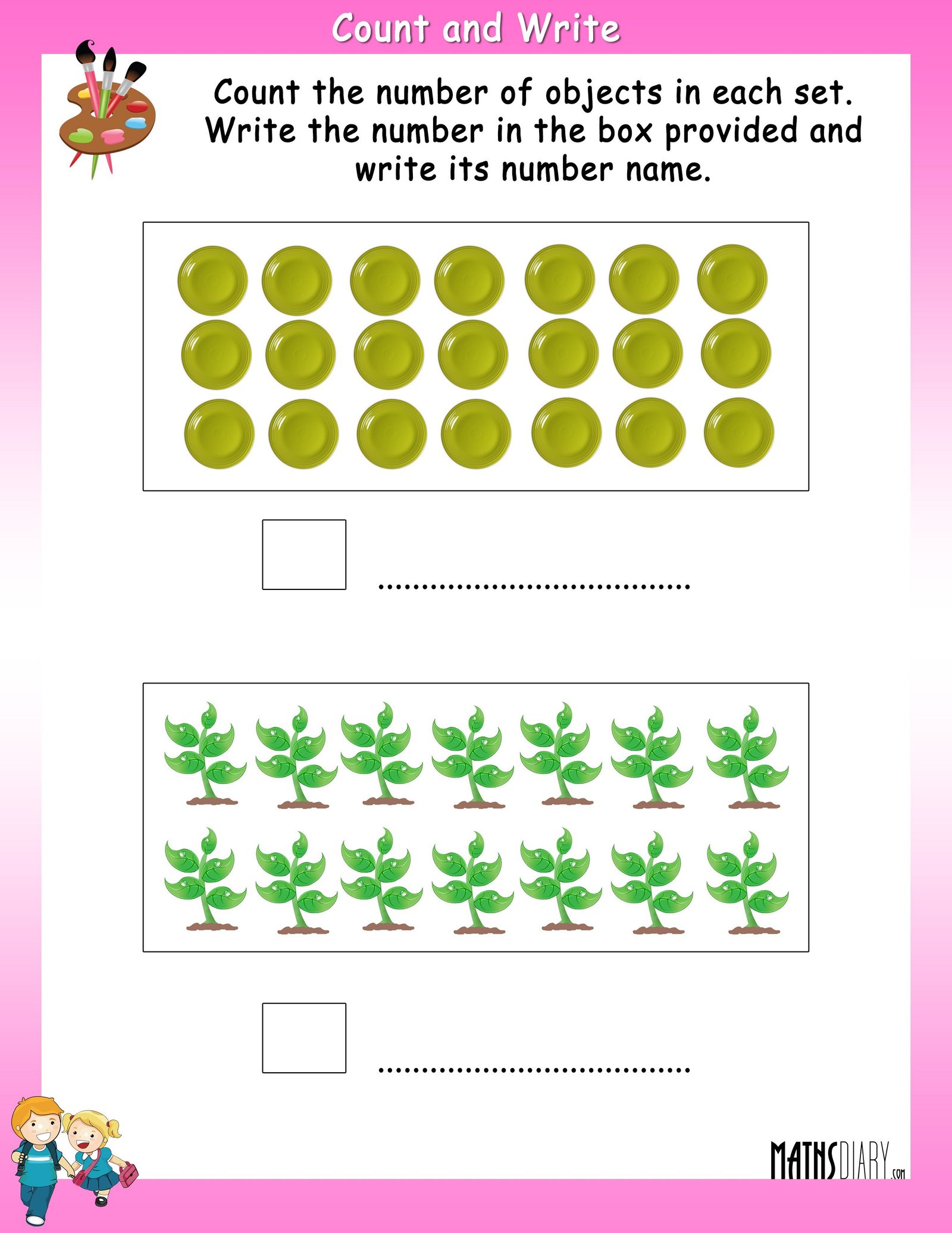 Naming Numbers UKG Math Worksheets Naming Numbers UKG Math Worksheets