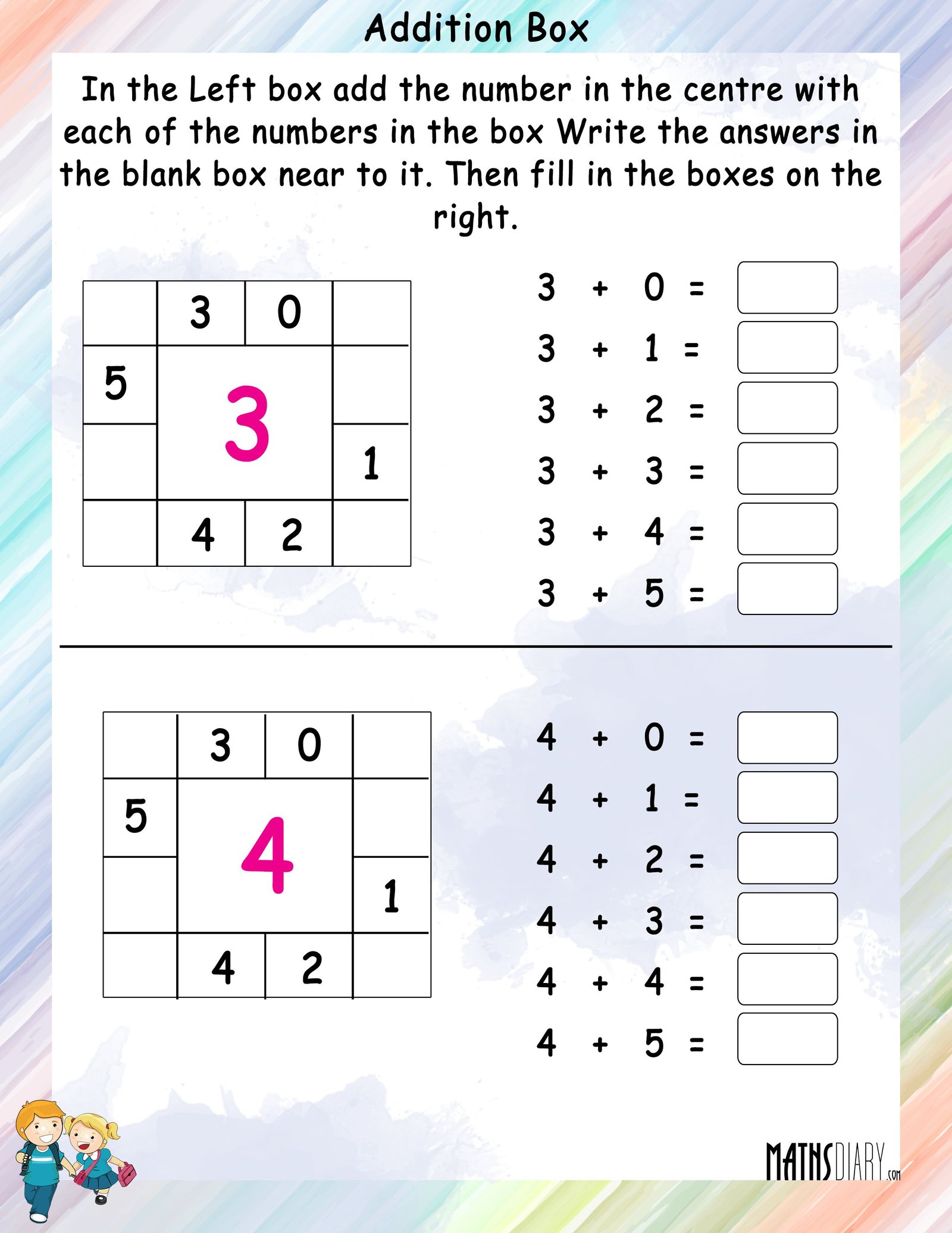 Mathematics Printable Worksheets