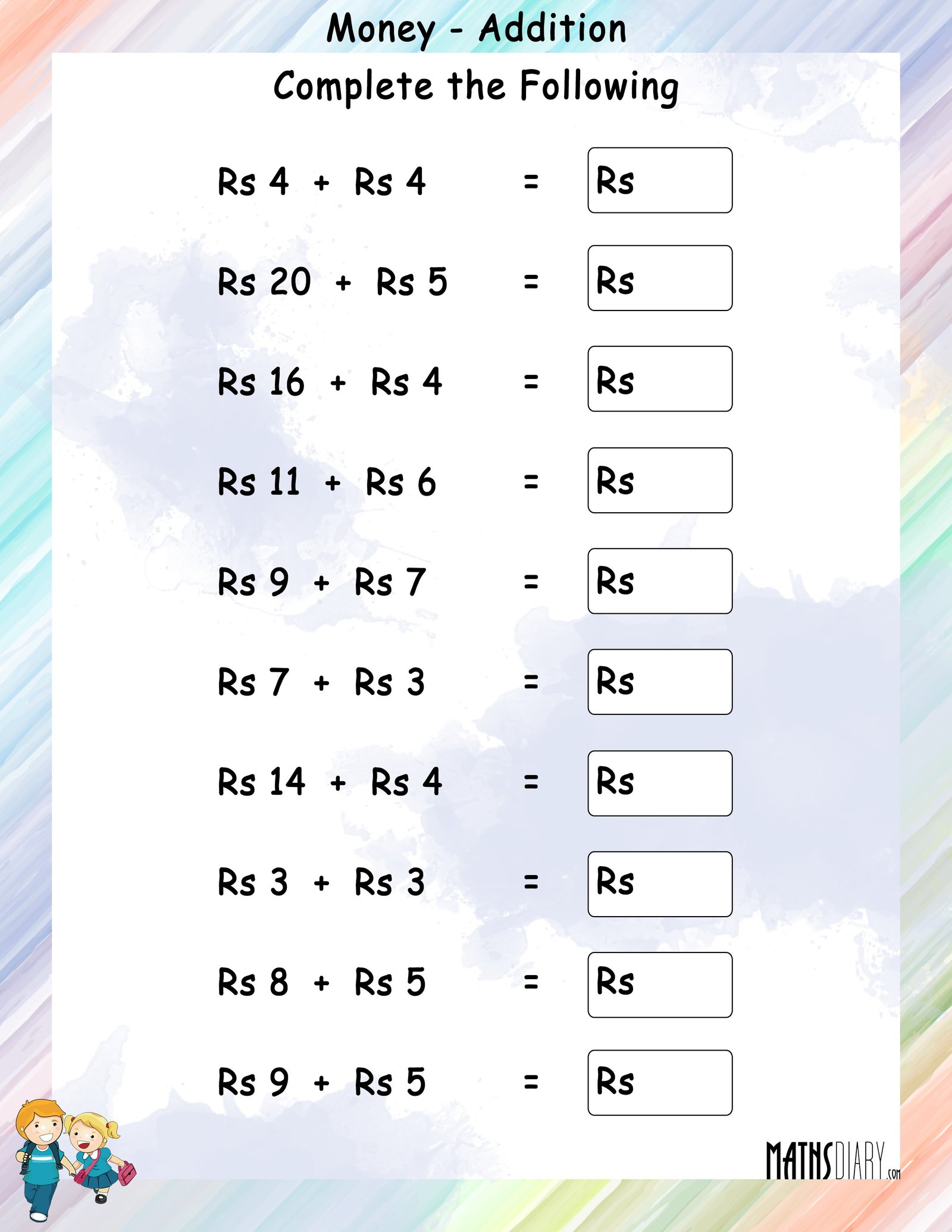Addition Of Money Math Worksheets Mathsdiarycom Abeka Product Addition Of Money Math Worksheets Mathsdiarycom Abeka Product