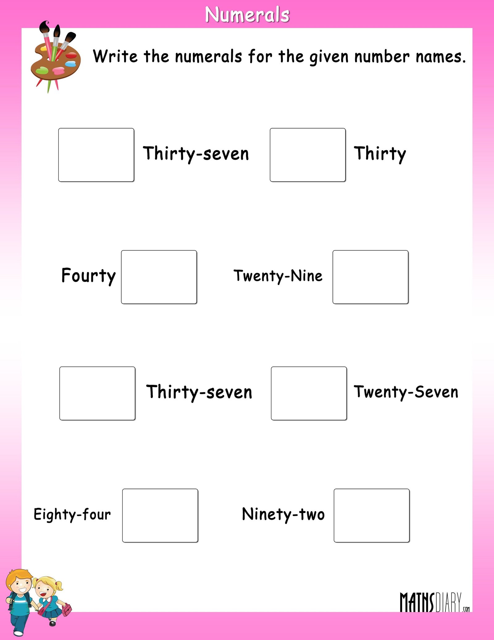 Numbers UKG Math Worksheets Page 5 Numbers UKG Math Worksheets Page 5