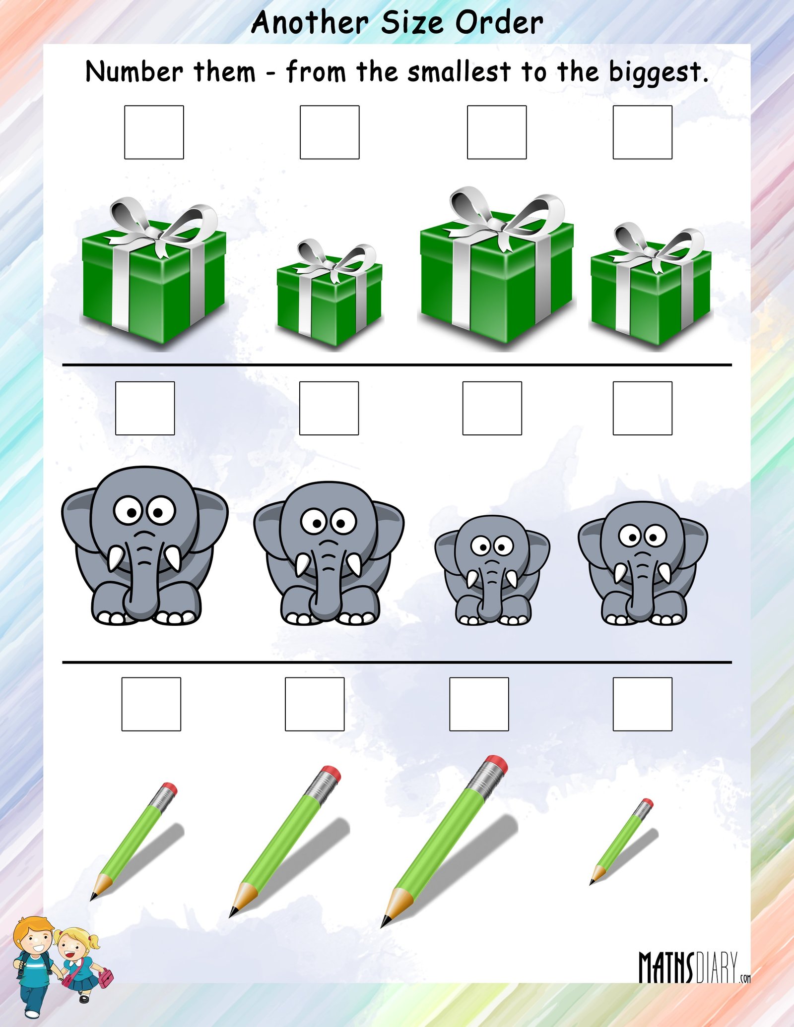 Comparing Grade 1 Math Worksheets
