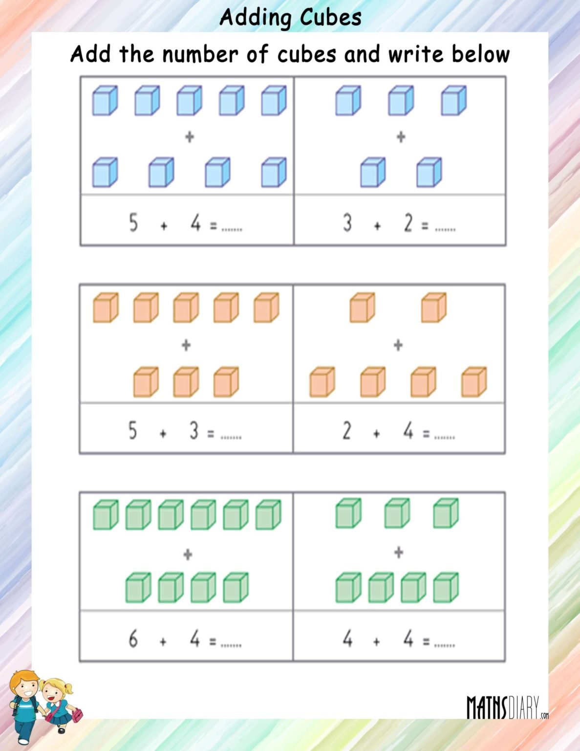 Addition – Nursery Math Worksheets