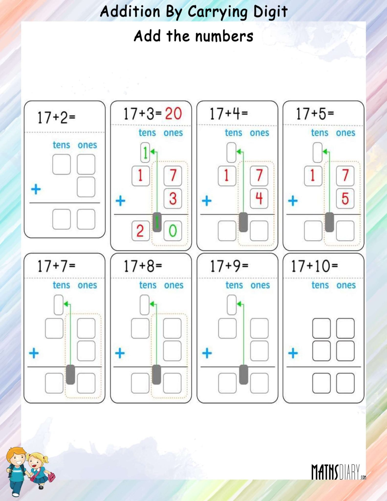 Addition – Grade 3 Math Worksheets