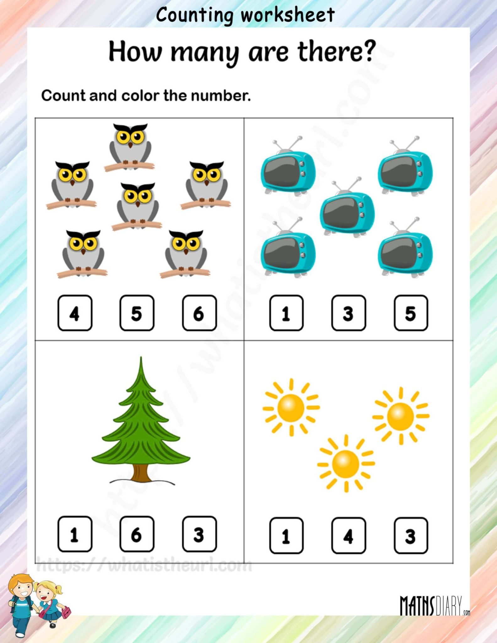 Counting – Grade 2 Math Worksheets