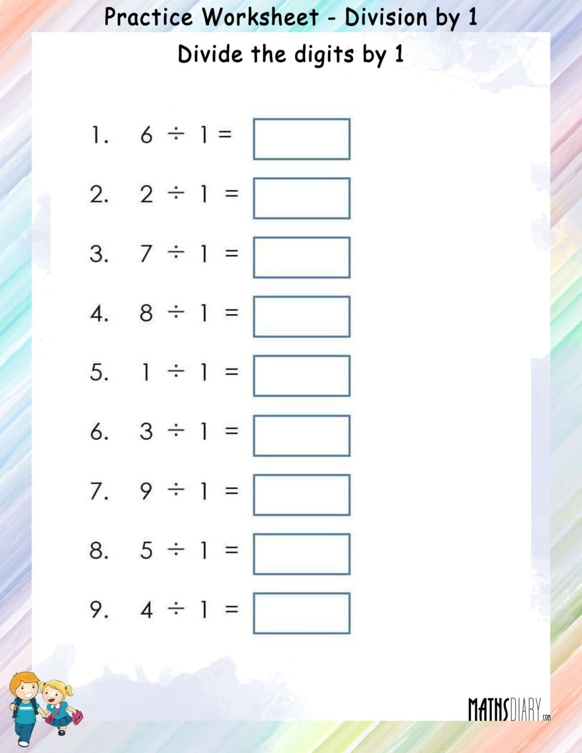 Division – Grade 4 Math Worksheets