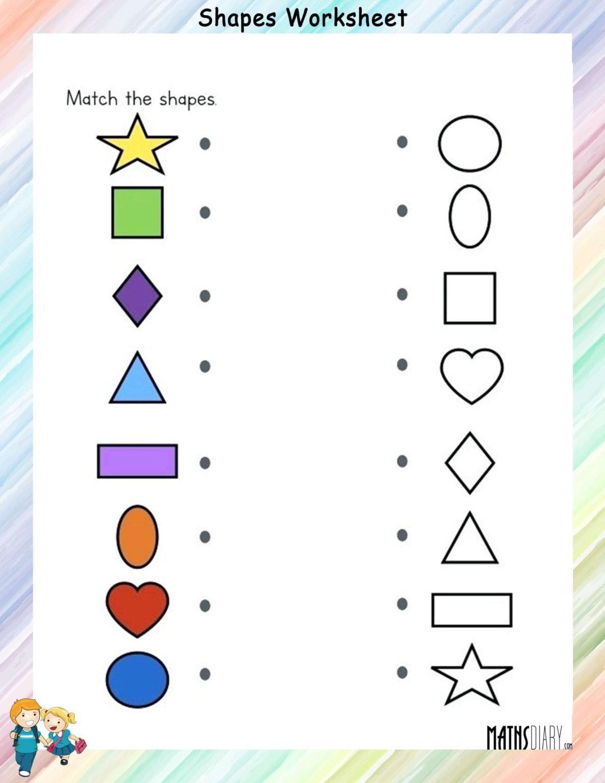 Shapes – LKG Math Worksheets