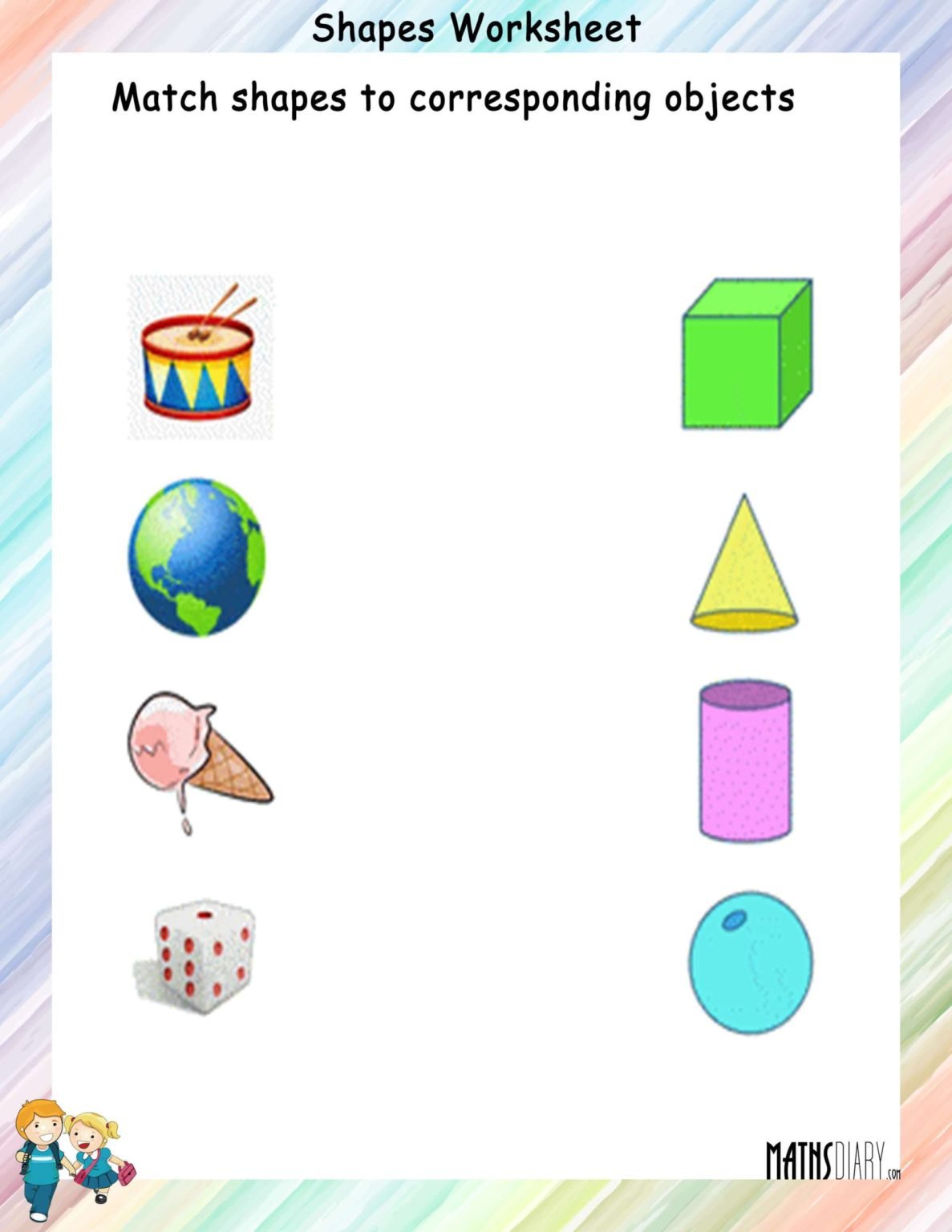 Shapes – Grade 1 Math Worksheets