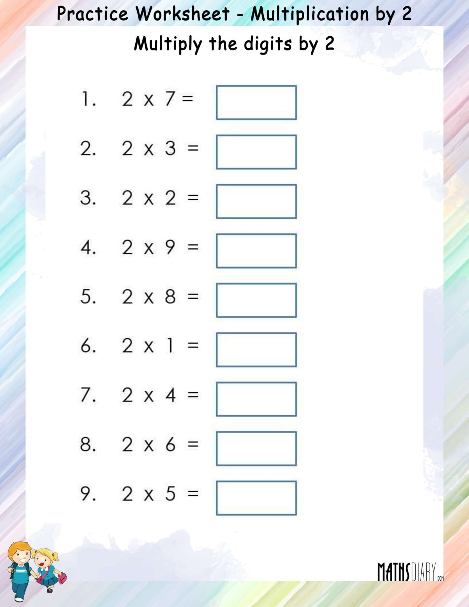 Multiplication – Grade 2 Math Worksheets