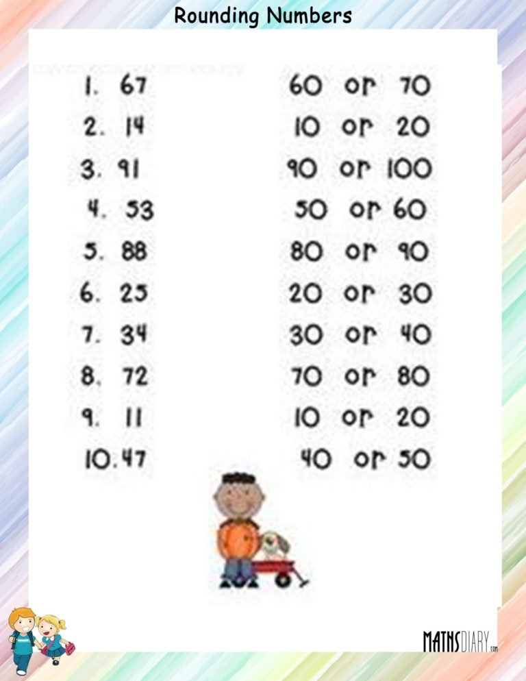 Rounding Numbers Math Worksheets