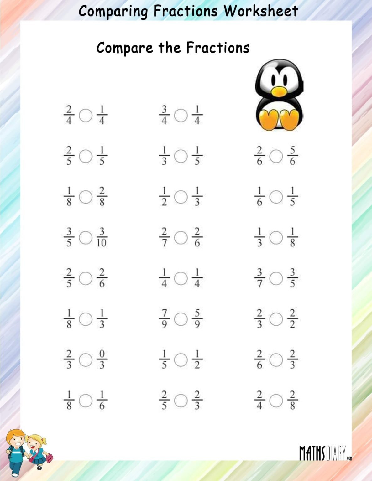 Fractions – Grade 4 Math Worksheets
