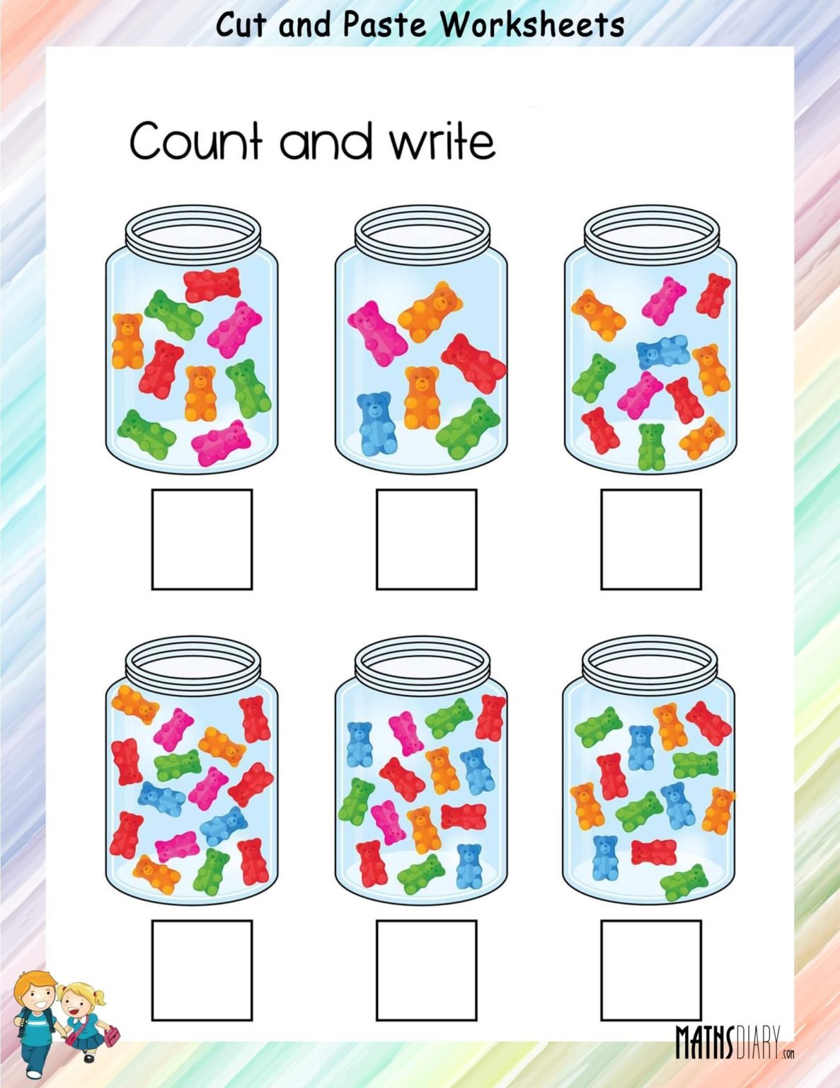 Count and write worksheets - Math Worksheets - MathsDiary.com