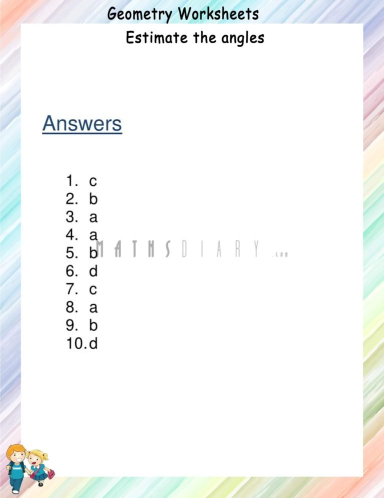 Geometry – Grade 4 Math Worksheets