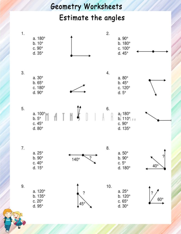 Geometry – Grade 4 Math Worksheets
