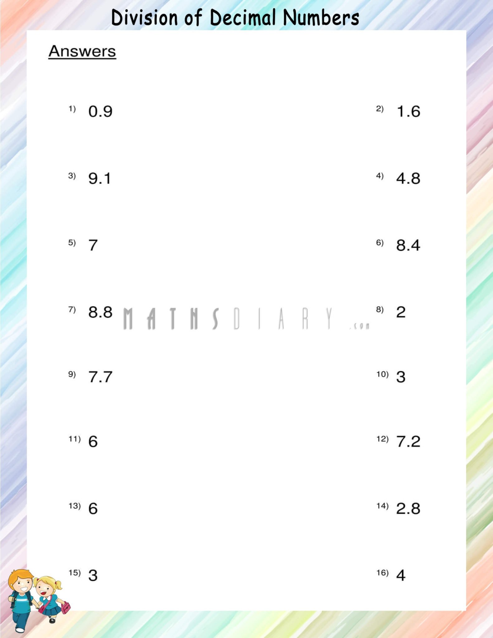 Find the missing number in division of decimal numbers - Math ...