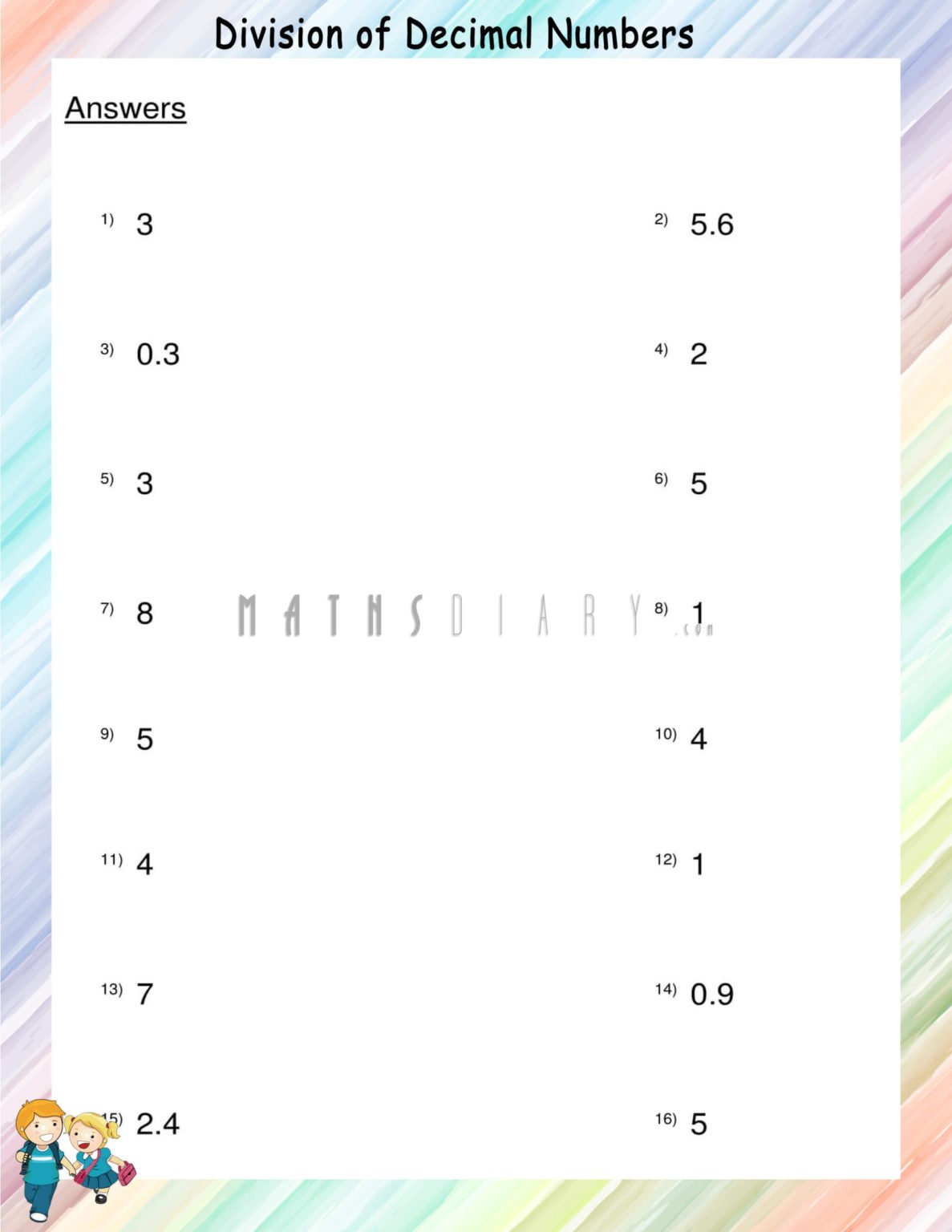 Find the missing number in division of decimal numbers - Math ...