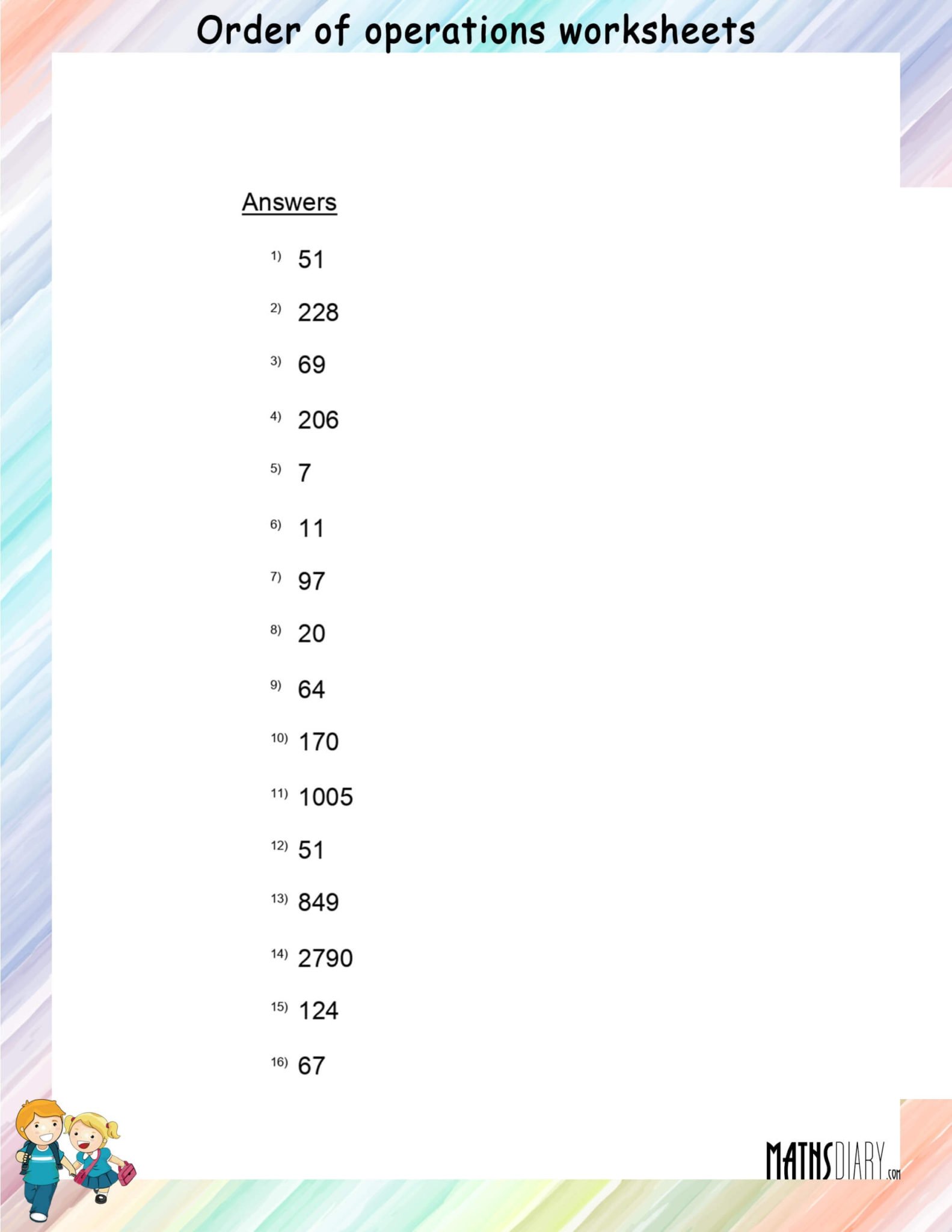 Fundamental operations – Addition and subtraction worksheet - Math ...