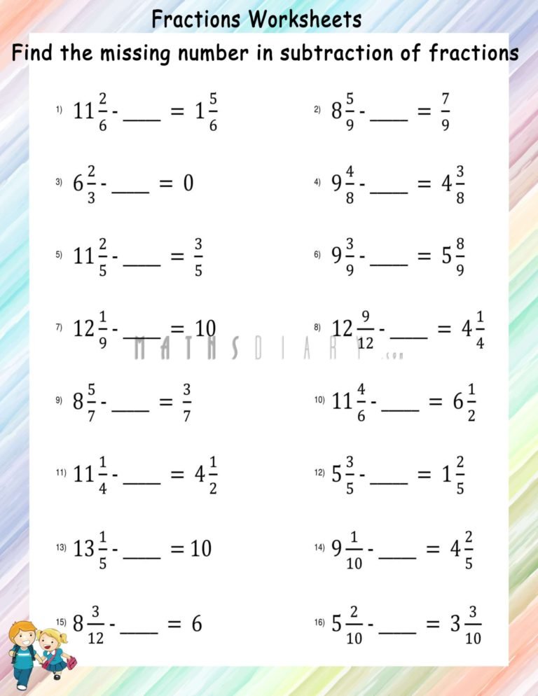Grade 6 Math Worksheets - Page 6