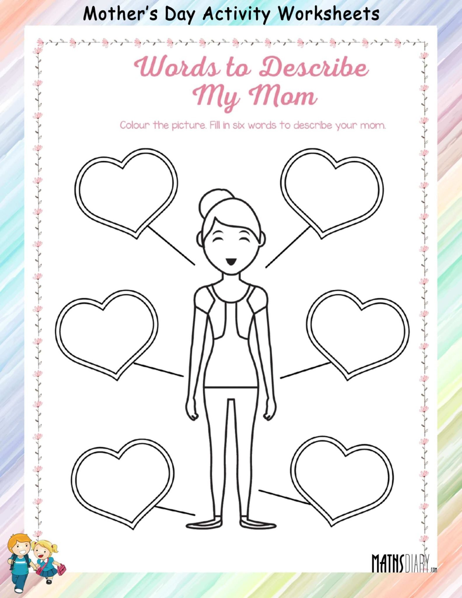 Mother’s Day Fun Activities Math Worksheets