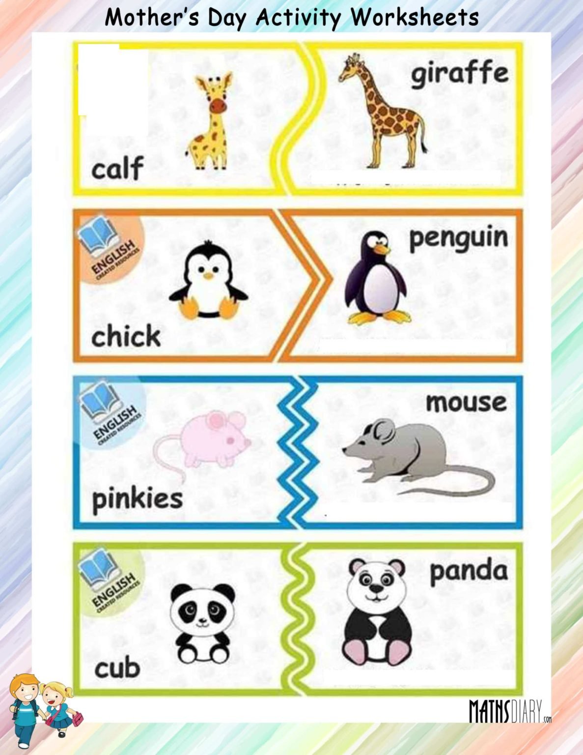 Mother’s Day Fun Activities Math Worksheets