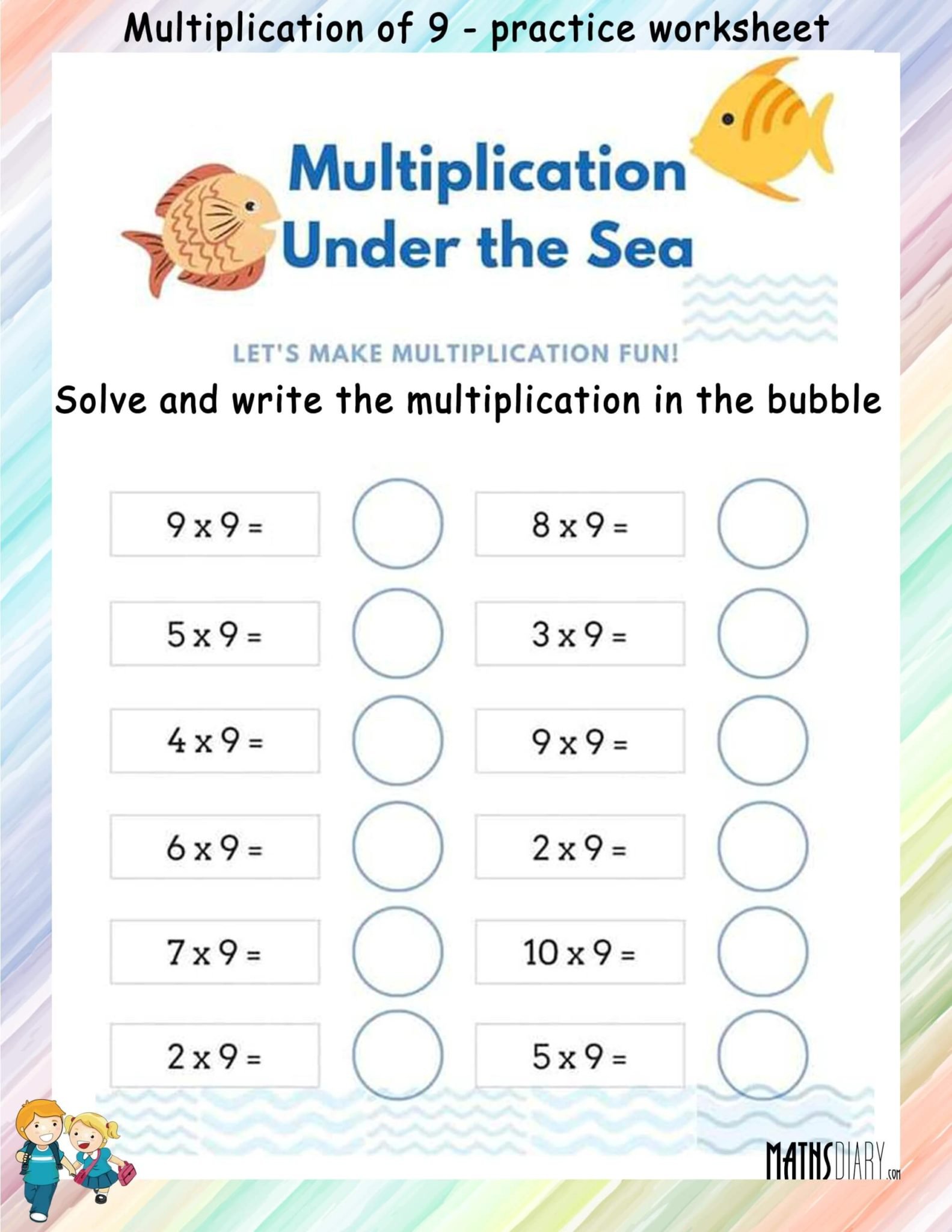 Tables and Practice sheets of Tables Math Worksheets