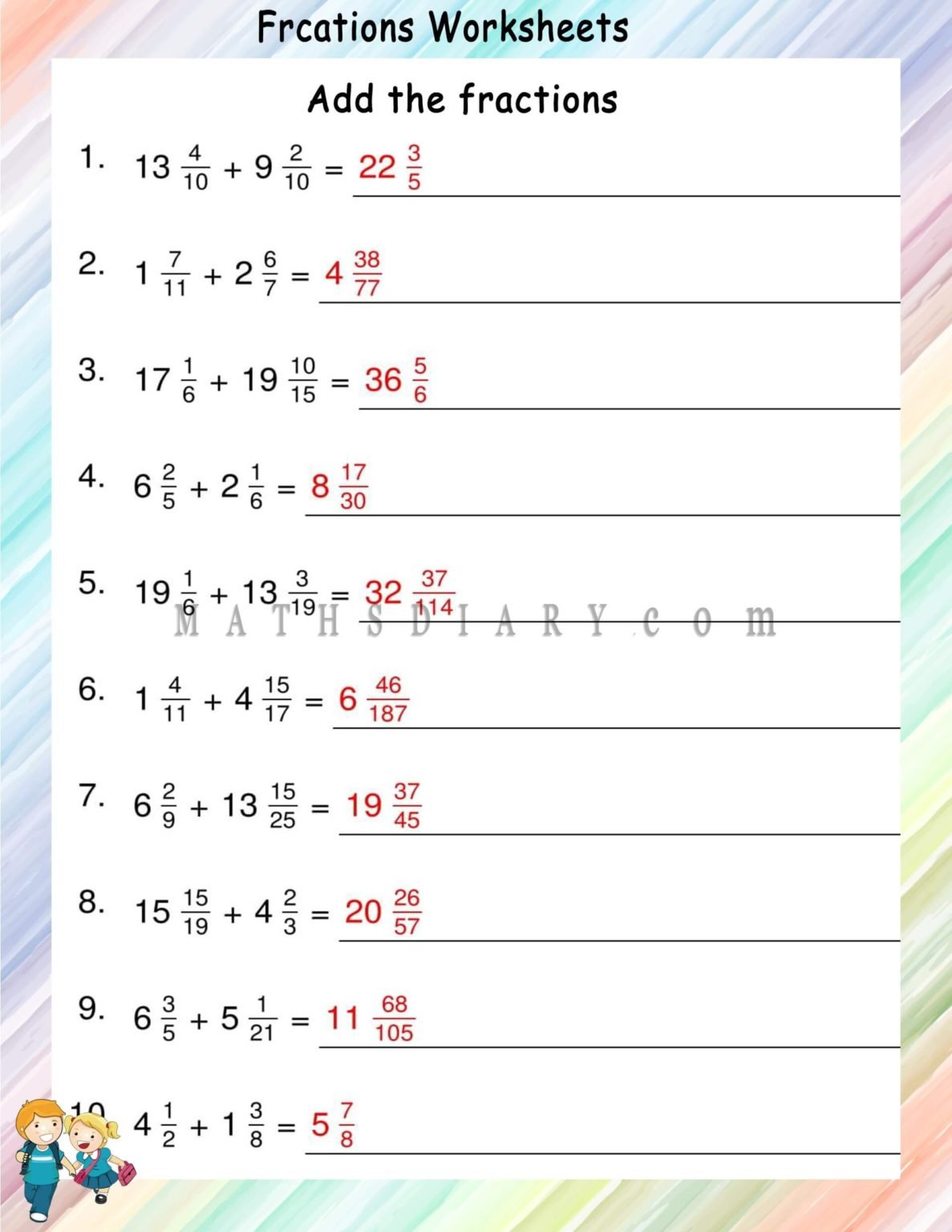 Grade 7 Math Worksheets