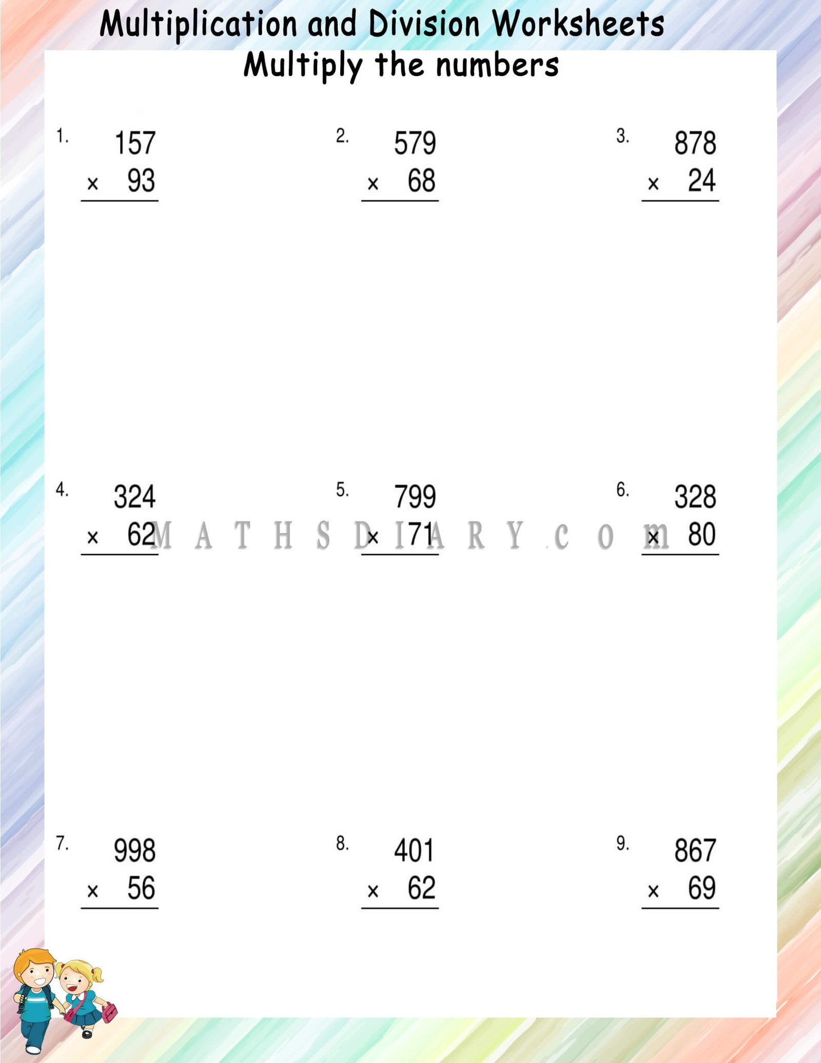 2 Digit By 3 Digit Multiplication Worksheets Worksheets For Kindergarten 2 Digit By 3 Digit Multiplication Worksheets Worksheets For Kindergarten