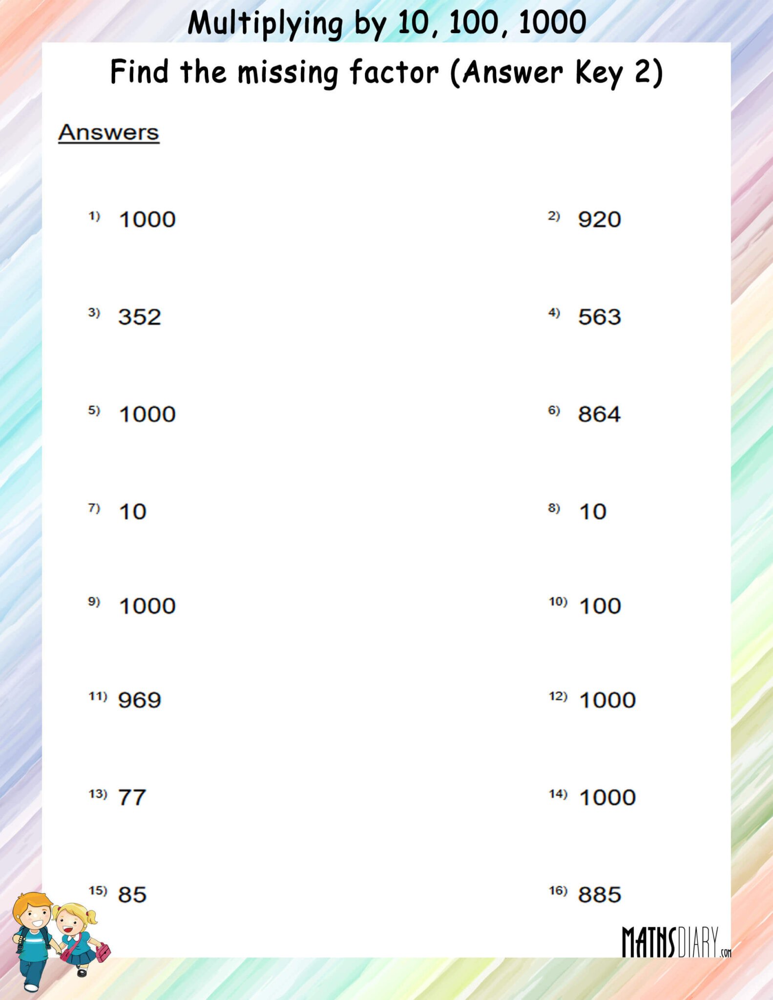 Fractions Math Worksheets