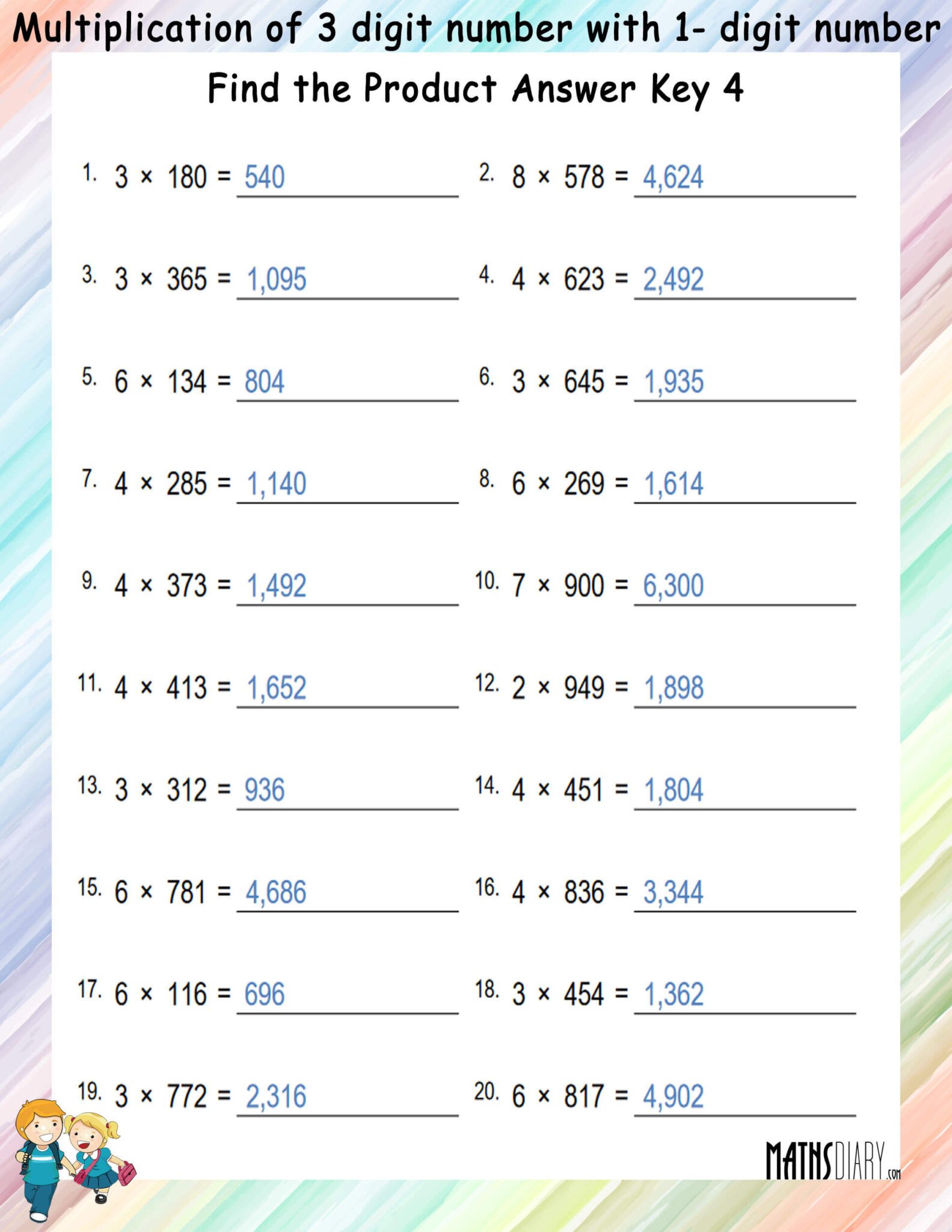 Grade 5 Math Worksheets