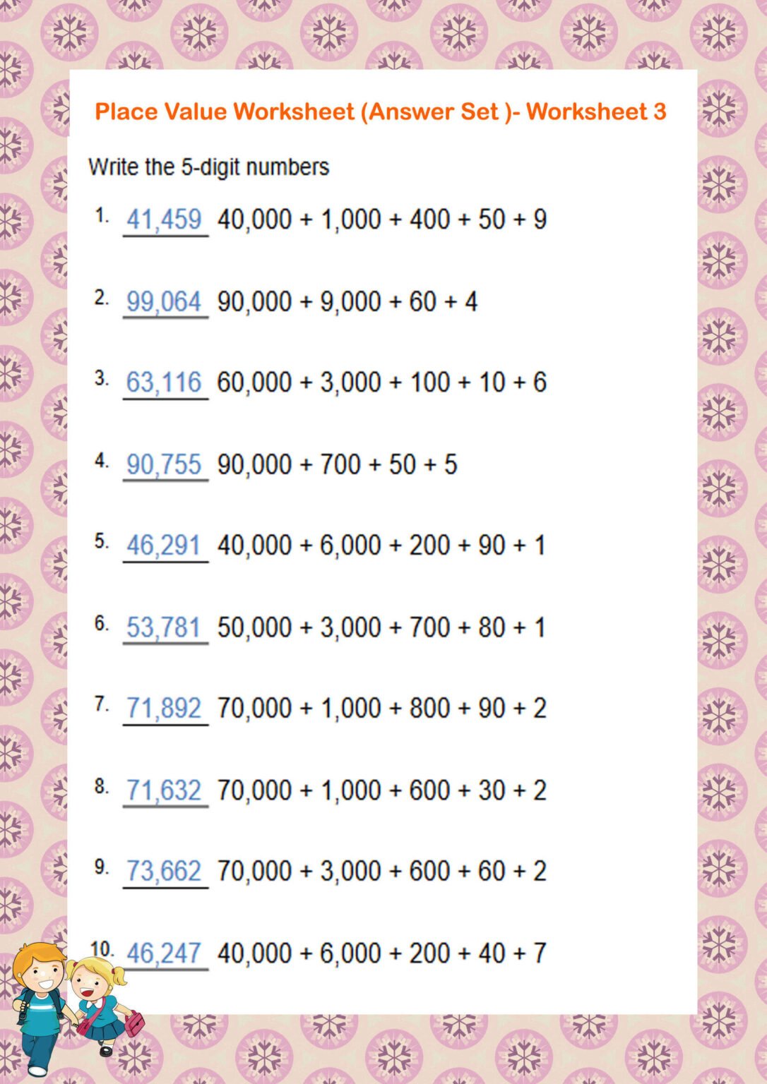 Playing With Numbers Math Worksheets
