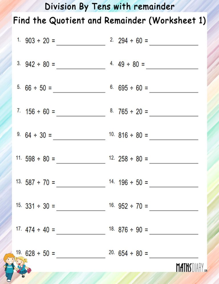 Grade 5 Math Worksheets