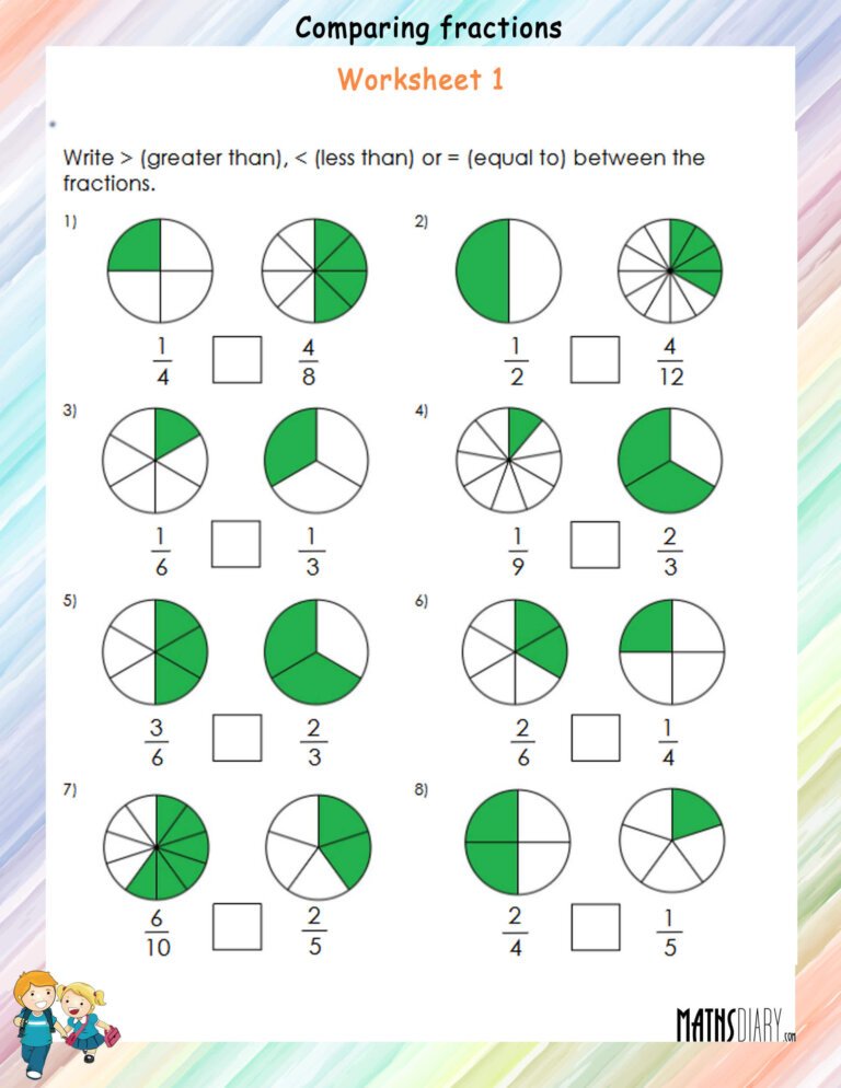 Fractions – Grade 4 Math Worksheets