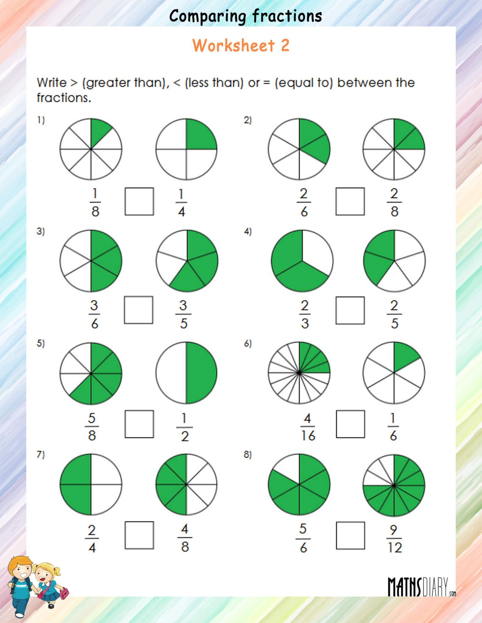 Fractions – Grade 4 Math Worksheets