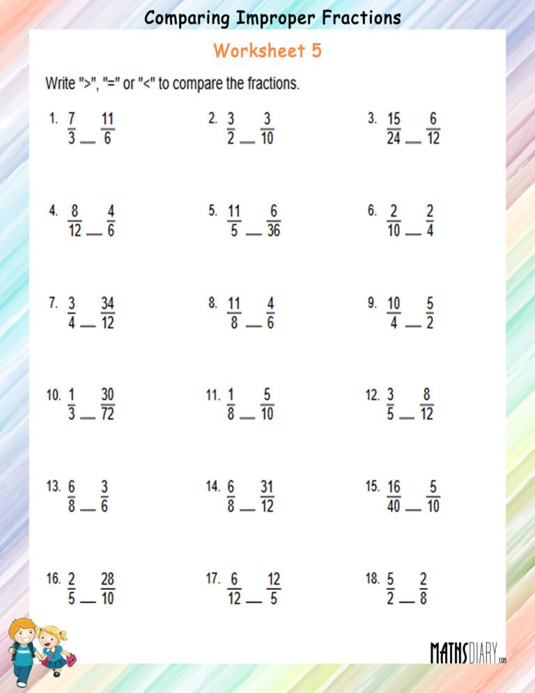 Fractions – Grade 3 Math Worksheets