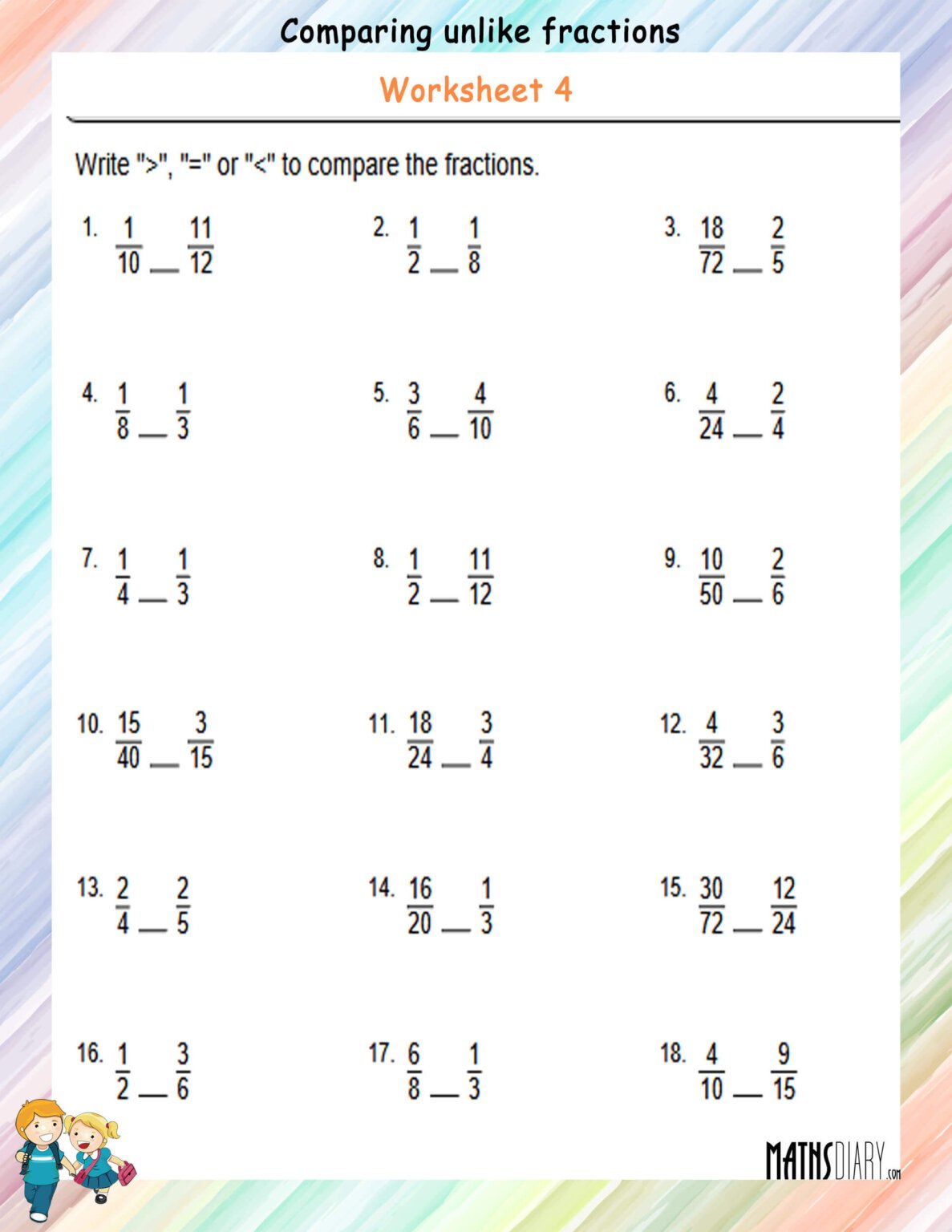 Grade 4 Math Worksheets