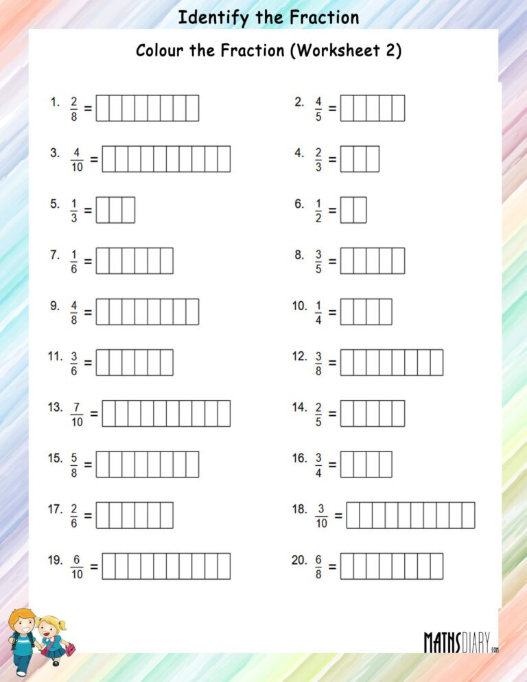 Fractions – Grade 2 Math Worksheets