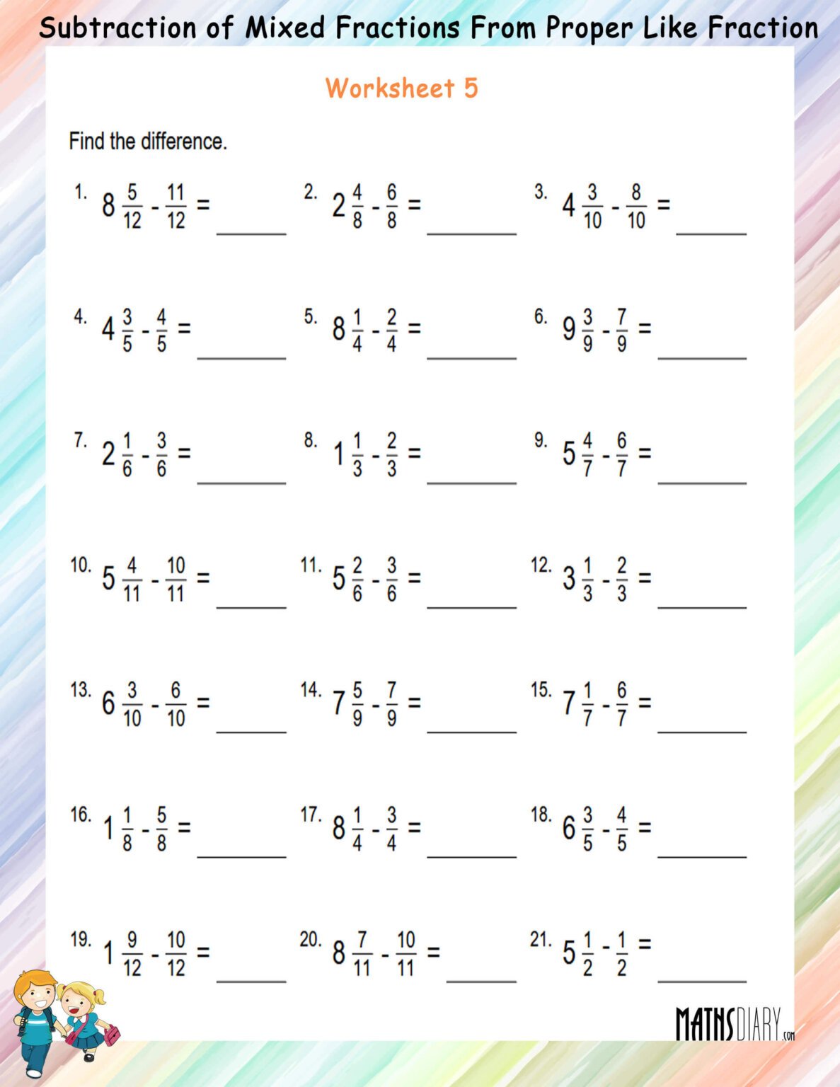 Grade 6 Math Worksheets